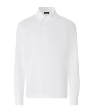 Zegna Optical Cotton Piquet Polo Shirt