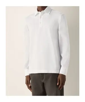 Zegna Optical Cotton Piquet Polo Shirt