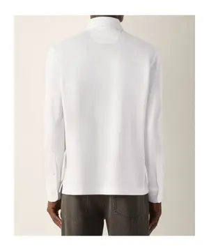 Zegna Optical Cotton Piquet Polo Shirt