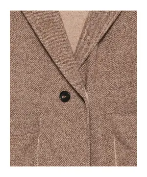 D.exterior Long Single-breasted Coat