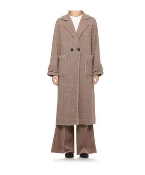 D.exterior Long Single-breasted Coat