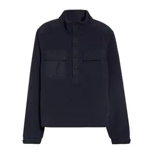 Moncler Polartec Zip-up Sweatshirt - Navy Blue