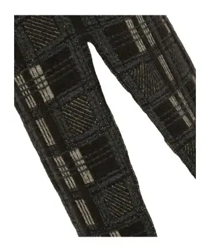 D.exterior Checked Pencil Skirt