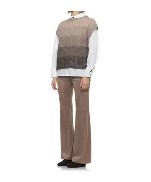 D.exterior Sequinned Gradient Knitted Top - Multi-color