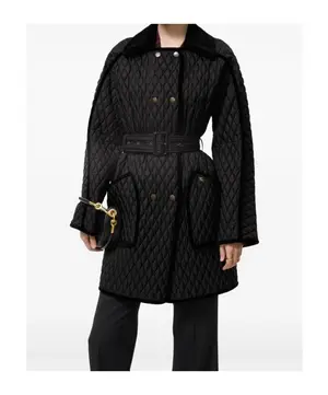 Burberry Quilted Belted Coat