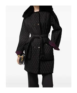Burberry Quilted Belted Coat
