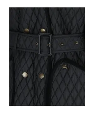 Burberry Quilted Belted Coat