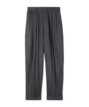 Celine Trousers In Cashmere Flannel