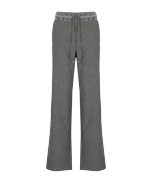D.exterior Drawstring Knit-waist Pants