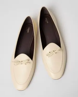 Celine Aura Bow Flats - Milk