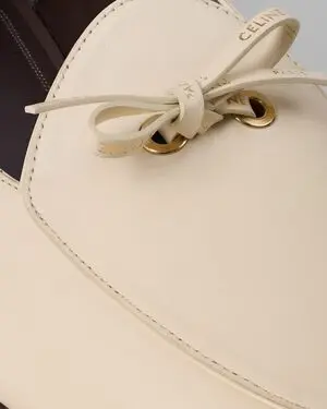 Celine Aura Bow Flats - Milk