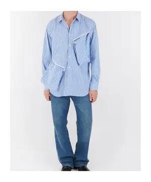 Comme Des Garçons Long-sleeved Striped Shirt