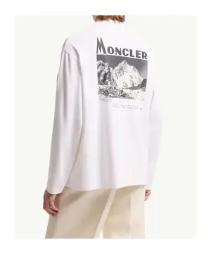 Moncler K2 Print Long Sleeve Cotton T-shirt