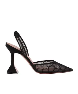 Amina Muaddi Lace High-heeled Sandals