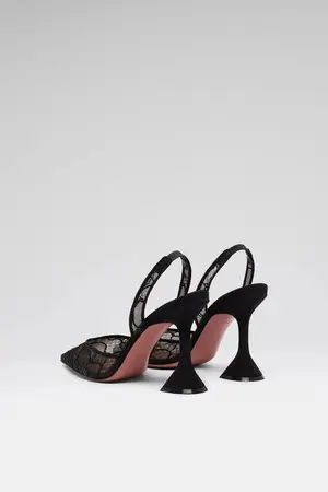 Amina Muaddi Lace High-heeled Sandals
