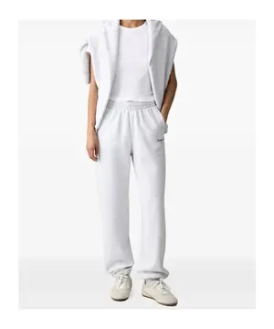 SPORTY  RICH Ribbed-knit T-shirt