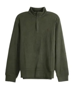 Polo Ralph Lauren Long Sleeve Printed Double Knit Jersey Zip Pullover - No
