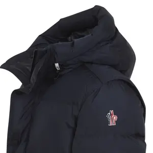Moncler Kasanka Hooded Down Jacket - Navy