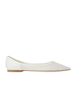 JIMMY CHOO Candyfloss Glitter Flats