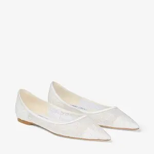 JIMMY CHOO Candyfloss Glitter Flats
