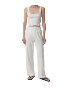 SPORTY  RICH Ribbed Tank Top With Logo