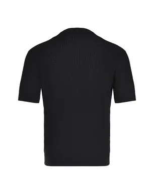 Emporio Armani Ribbed Short Sleeve Sweater