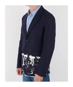 Comme Des Garçons Long-sleeve Printed Jacket