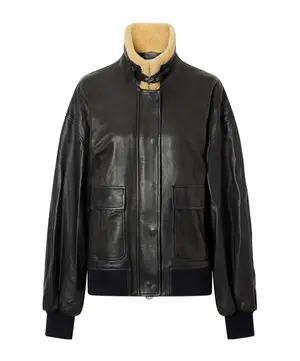 Khaite Long-sleeve Leather Jacket
