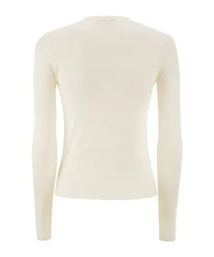 DONDUP Ribbed Crew-neck Knit Top