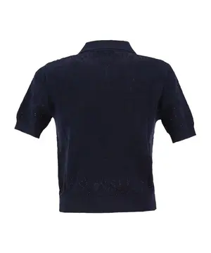 DONDUP Open-knit Polo Shirt