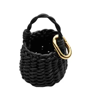 Celine Woven Basket Pendant - Black