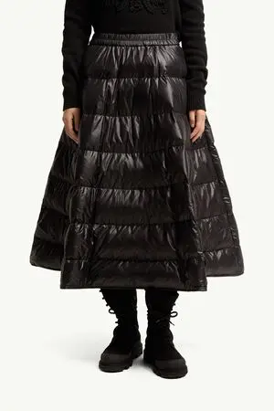 Moncler A-line Down Midi Skirt