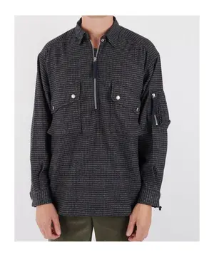 Comme Des Garçons Long-sleeved Plaid Shirt