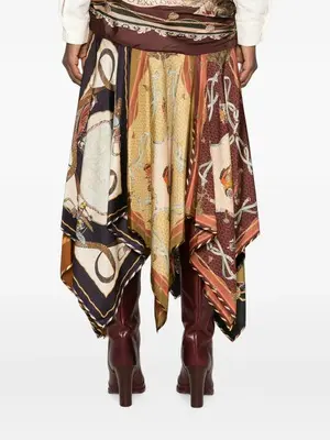 Zimmermann Printed Asymmetric Skirt