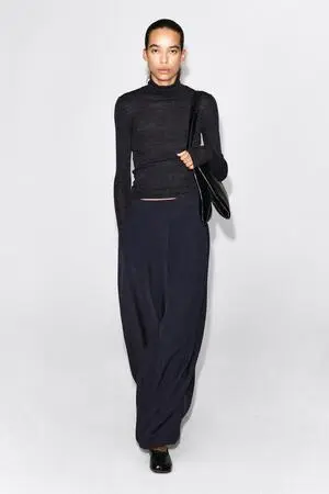 Cos Fluid Topstitched Barrel-leg Pants