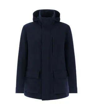Paul & Shark Maestro Cashmere Car Coat - Blue