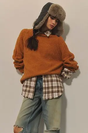 Free People Felix Pullover - Caramelized Combo
