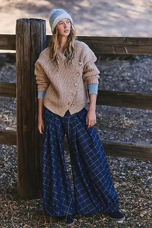 Free People Greatest Hits Pull-on Trousers - Indigo Combo