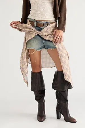 Jeffrey Campbell Limitless Thigh-high Boots - Coffee