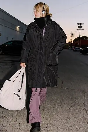 Free People Rainy Day Rituals Maxi Puffer - Black