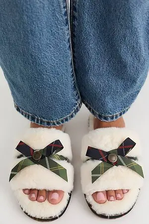 Barbour Eleanora Slippers - Cream
