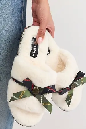 Barbour Eleanora Slippers - Cream