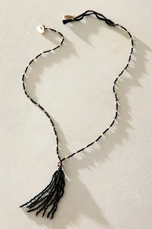 Free People Sola Beaded Tassel Necklace