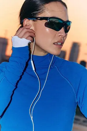 Free People Tempo Turtleneck - Powerline Blue