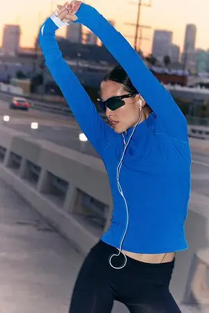 Free People Tempo Turtleneck - Powerline Blue