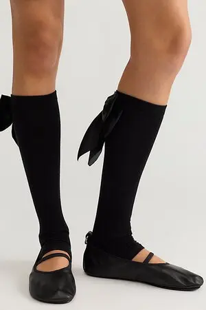 Free People Anna Leg Warmers - Black