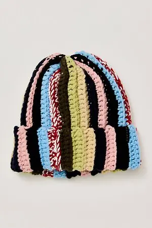 AUTUMN Patchwork Beanie - Lemonade