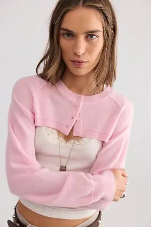 Free People Porta Cashmere Shrug - Blossom