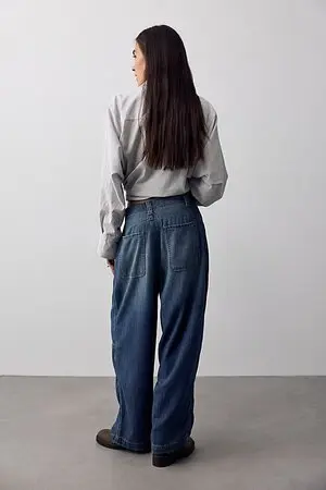 Free People We The Free Vienna Linen Trouser Jeans