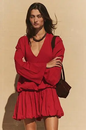 Free People Brandie Mini Dress Salsa